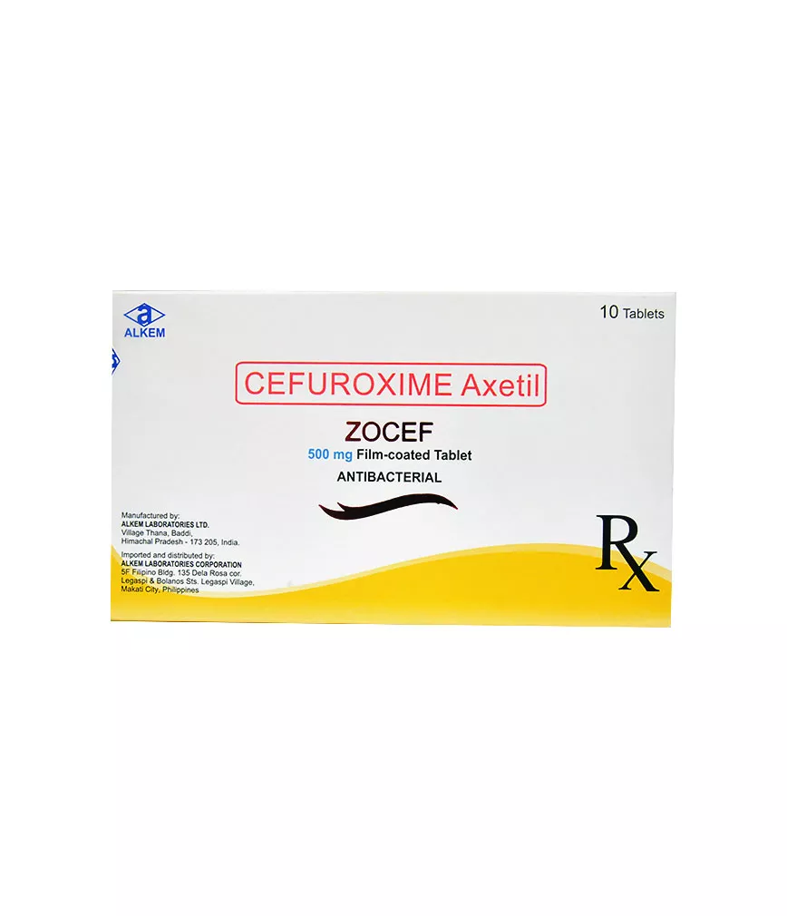 ZOCEF Cefuroxime Axetil 500mg Film-Coated Tablet 1's price in the ...